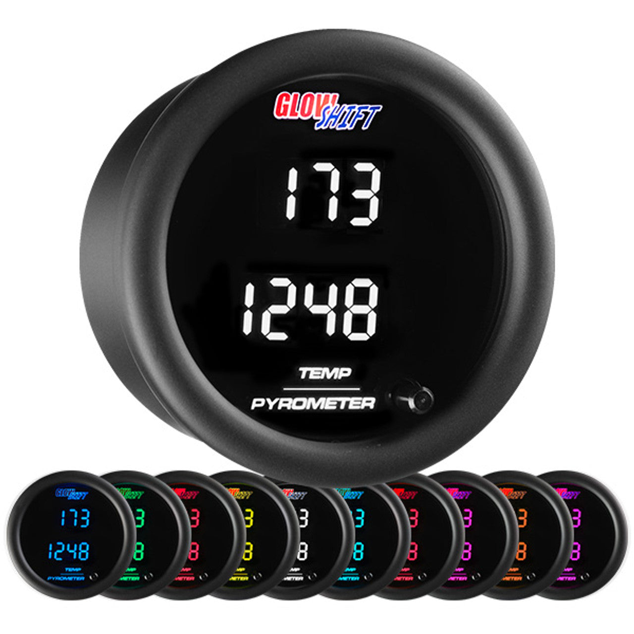 GlowShift - 10 Color Digital Dual Pyrometer EGT & Temperature Gauge ...