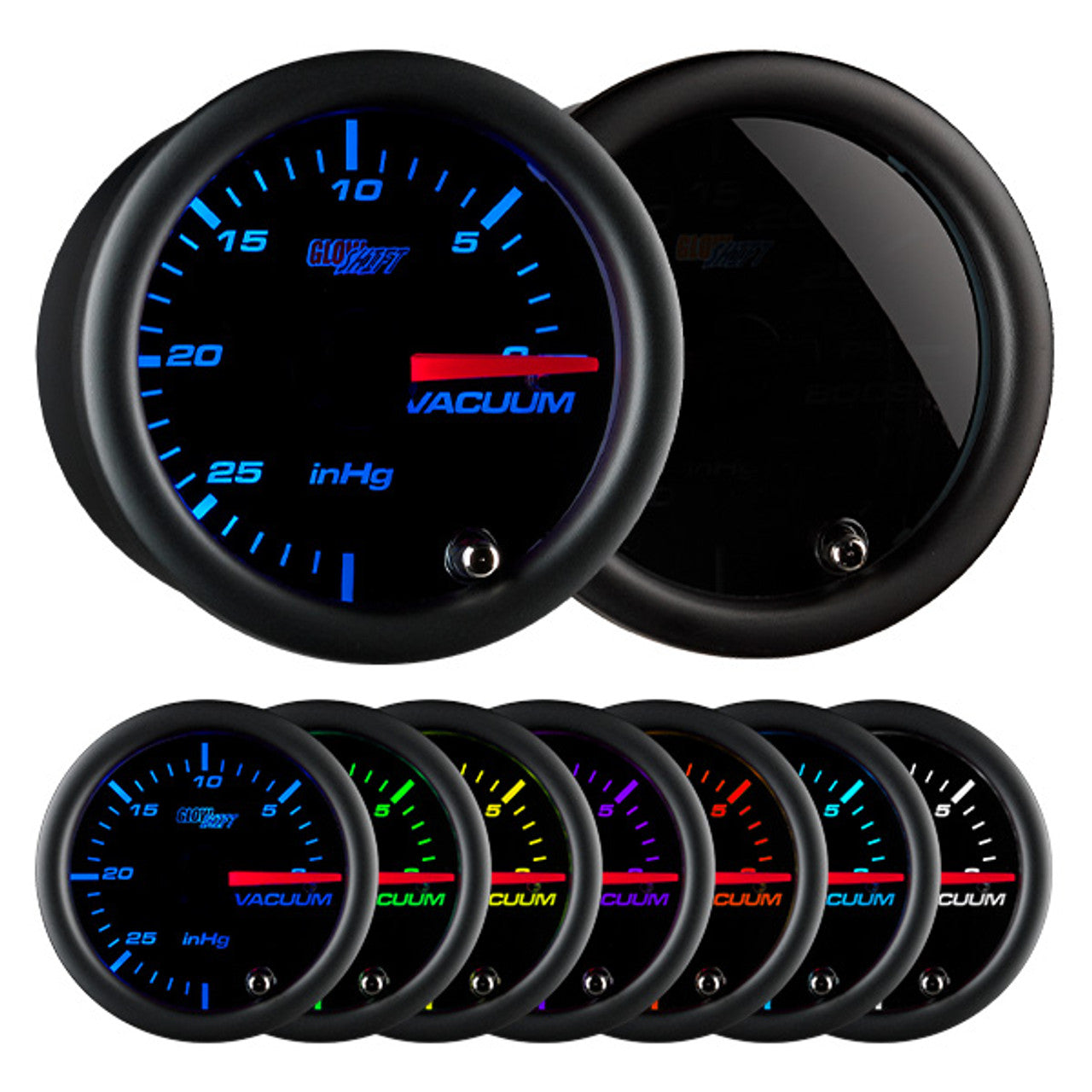 GlowShift - Tinted 7 Color Vacuum Gauge – TT Stuff